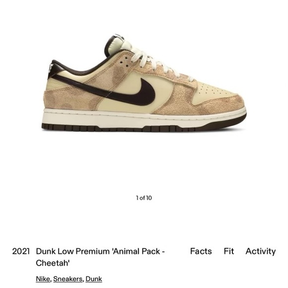 Nike | Shoes | Nike Dunk Low Retro Prm Animal Pack Giraffecheetah Size ...